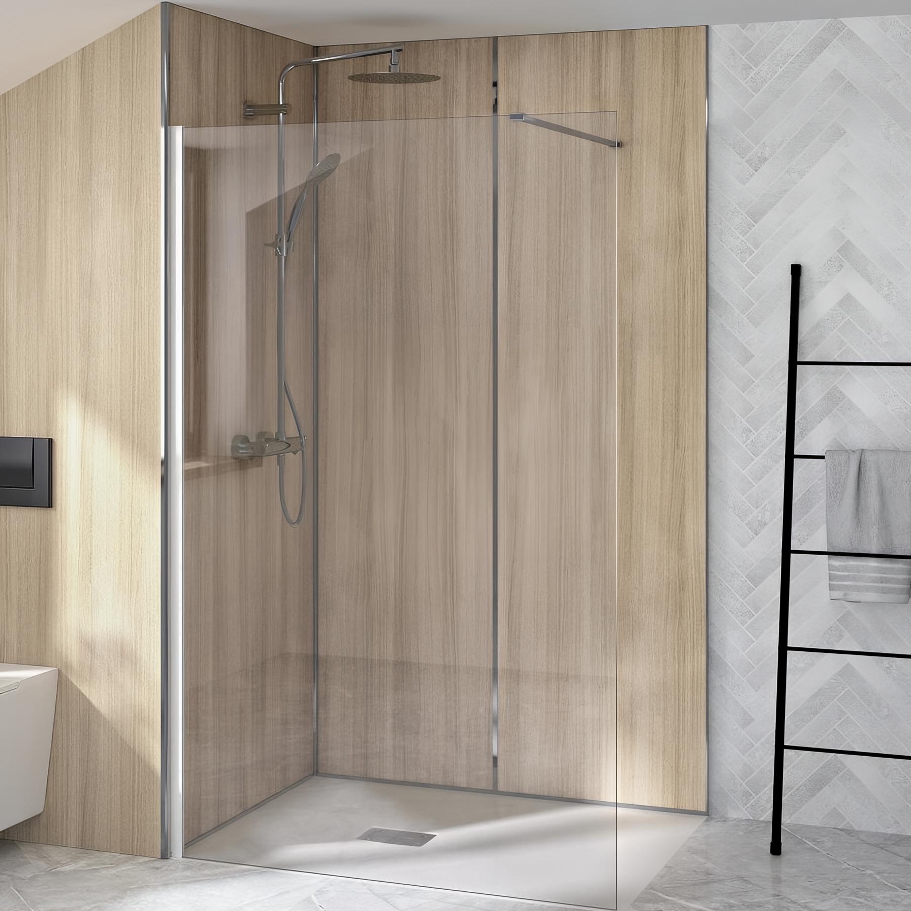 Pared de ducha fija SUPRA Altura individual 190 cm longitud 70 cm ...