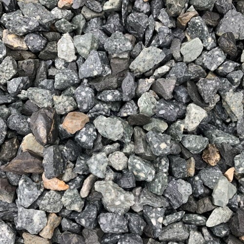 Sac de +/- 600 kg = 8M² Gravier vert bleu concassé 10-14 | Leroy Merlin