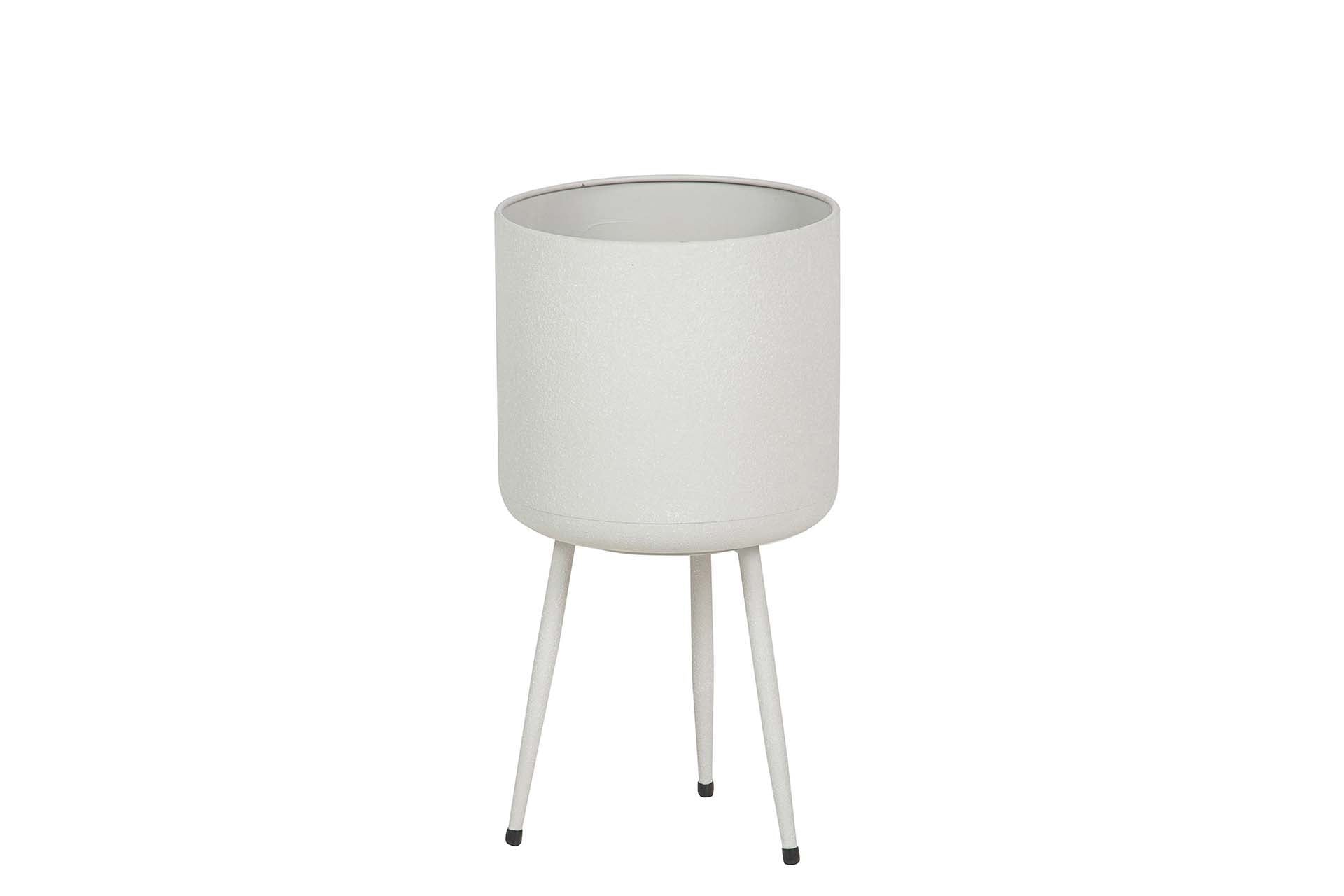 Plantero Metal Blanco 25x25x47 Cm | Leroy Merlin