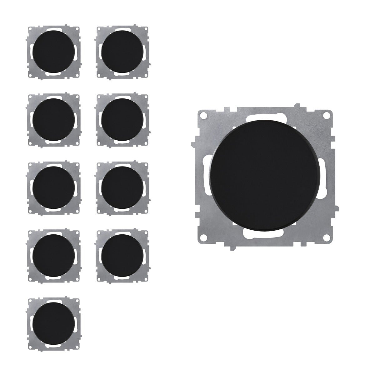 Interrupteur simple allumage (lot de 10) - noir | Leroy Merlin