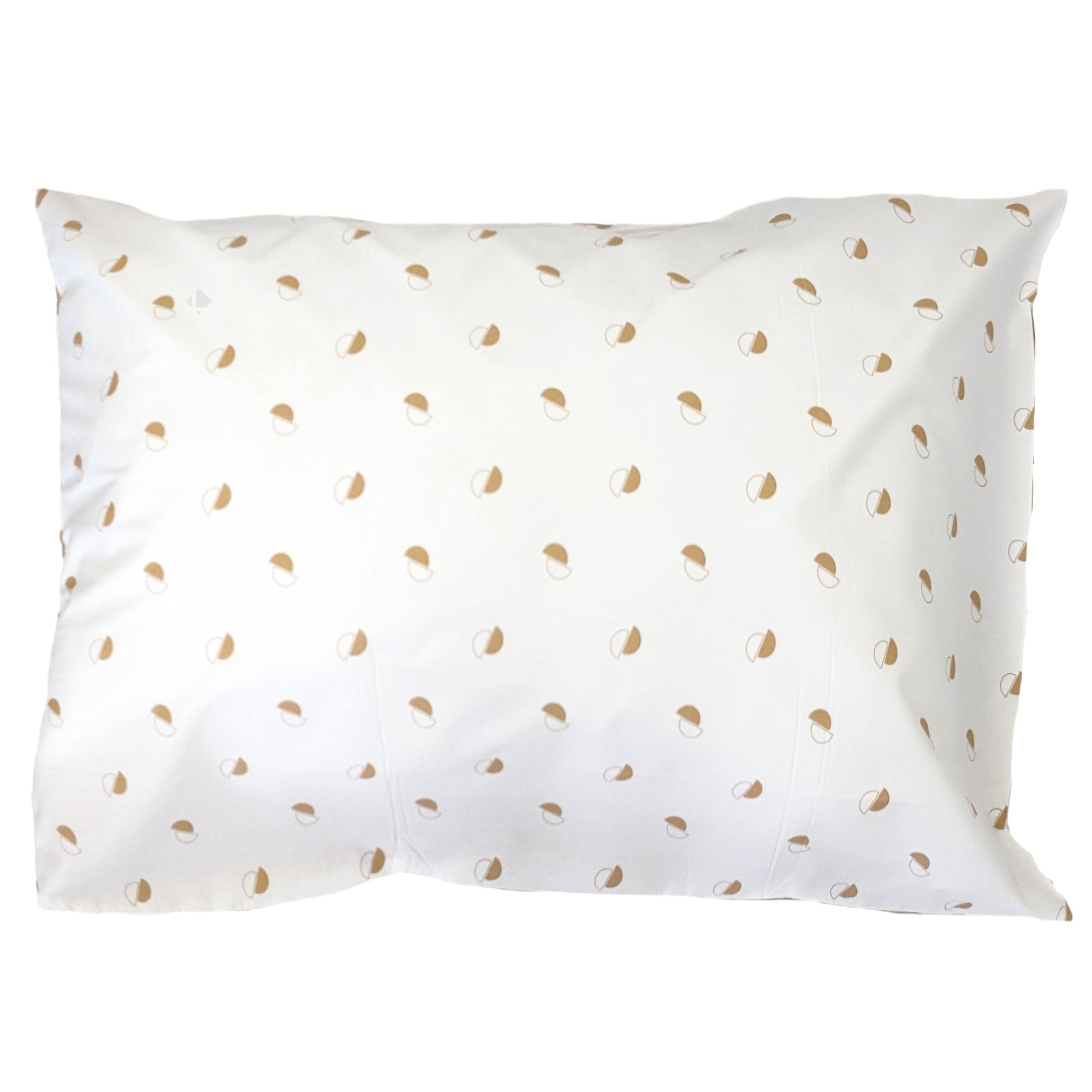 Taie d'oreiller 70x50 cm percale coton ALEX marron Moka | Leroy Merlin
