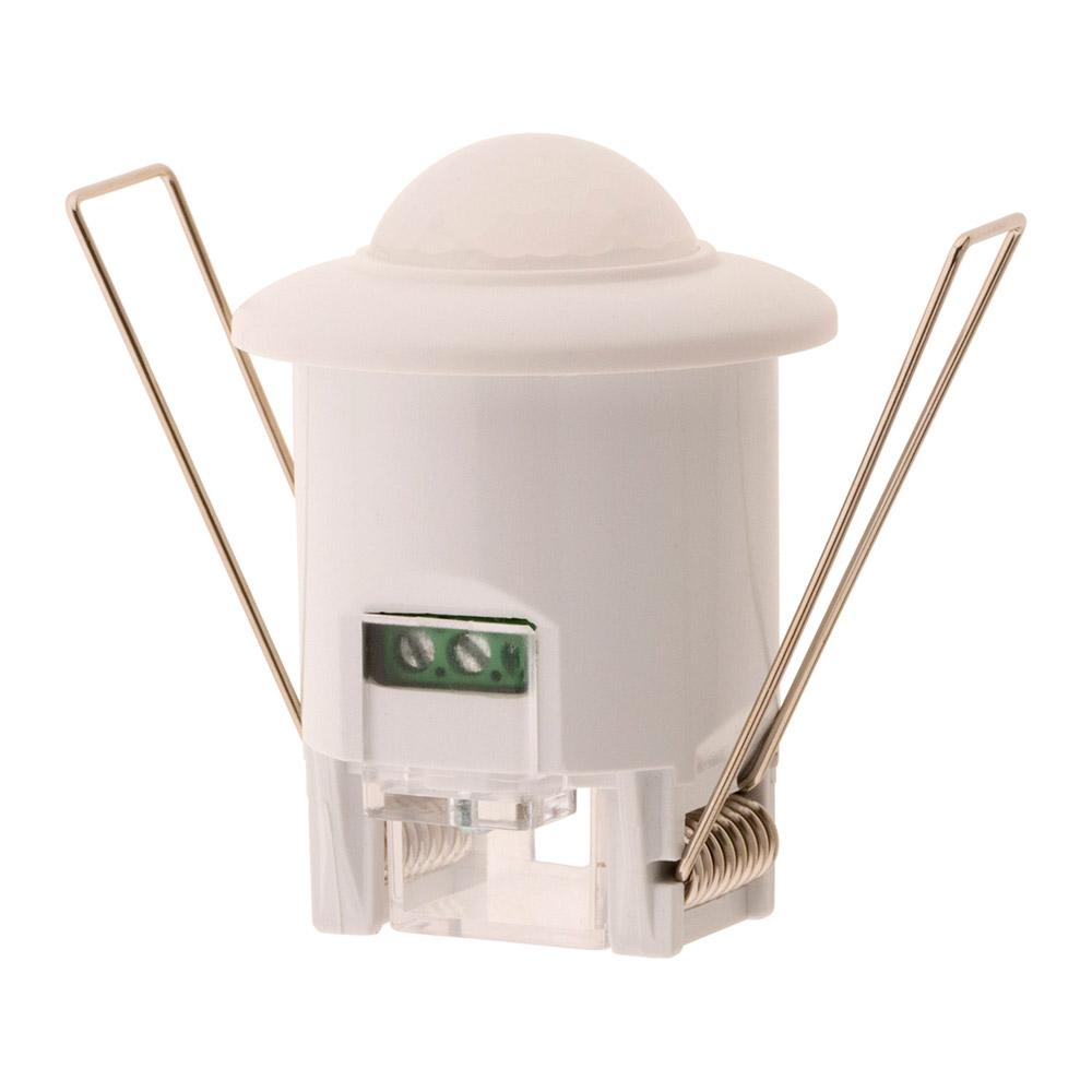 Mini détecteur de mouvement encastrable IP20 - Blanc - Zenitech | Leroy ...