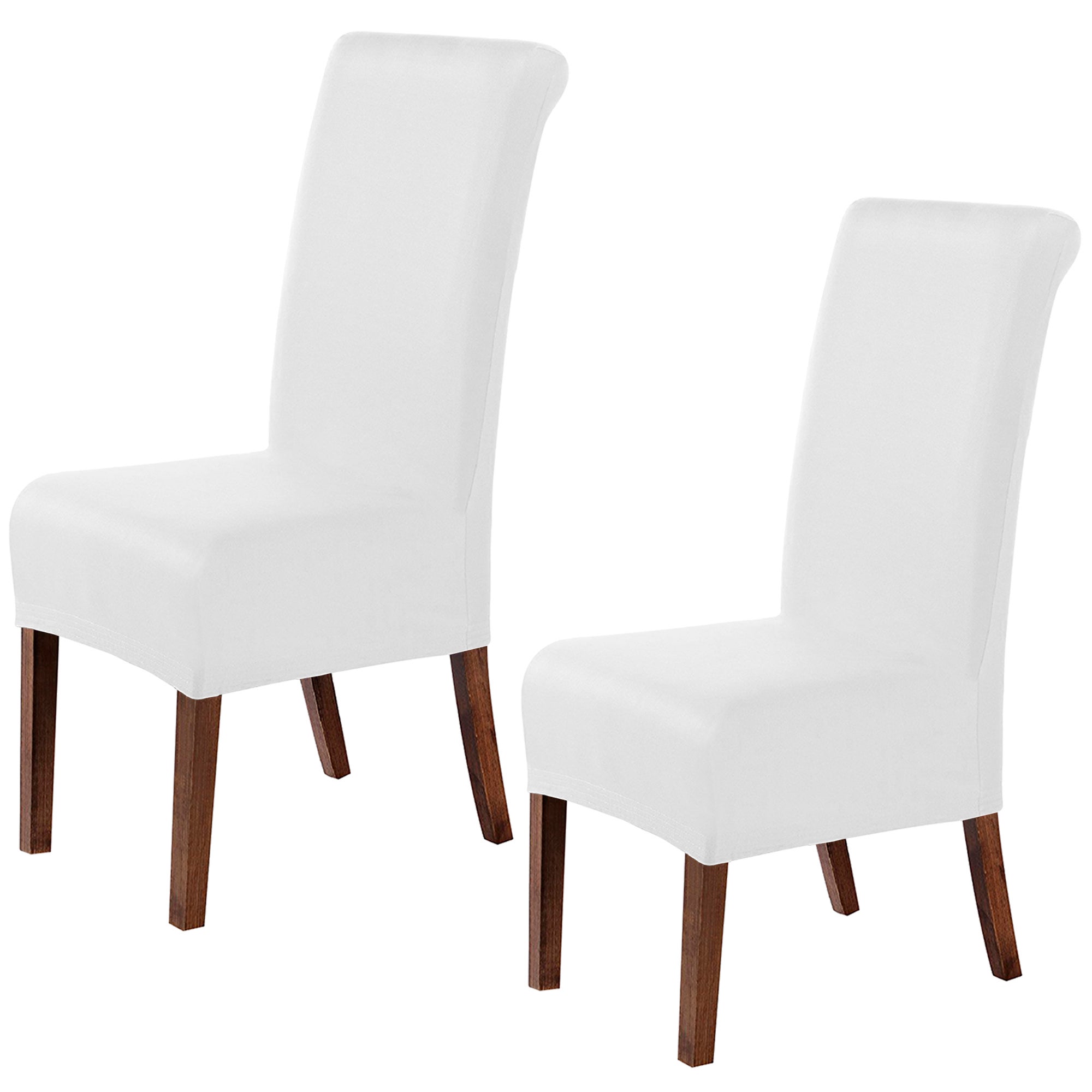 Lot de 2 housses de chaises avec dossier antitaches ALBA | Leroy Merlin