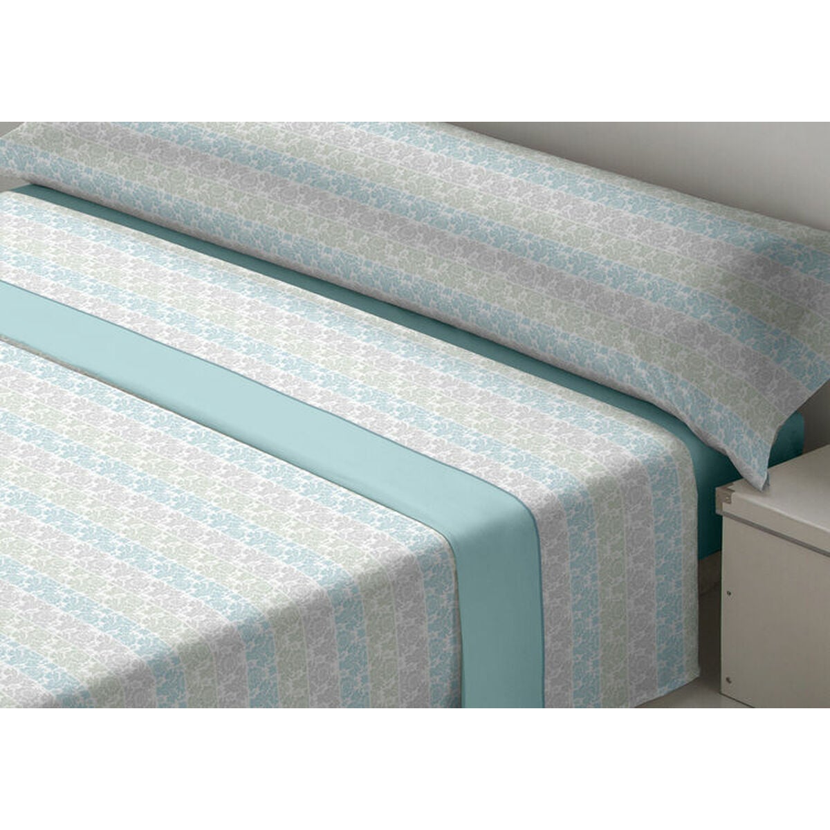 Jeu de draps D'Or SEDALINA KENT Aigue marine Gran lit 2 persones ...