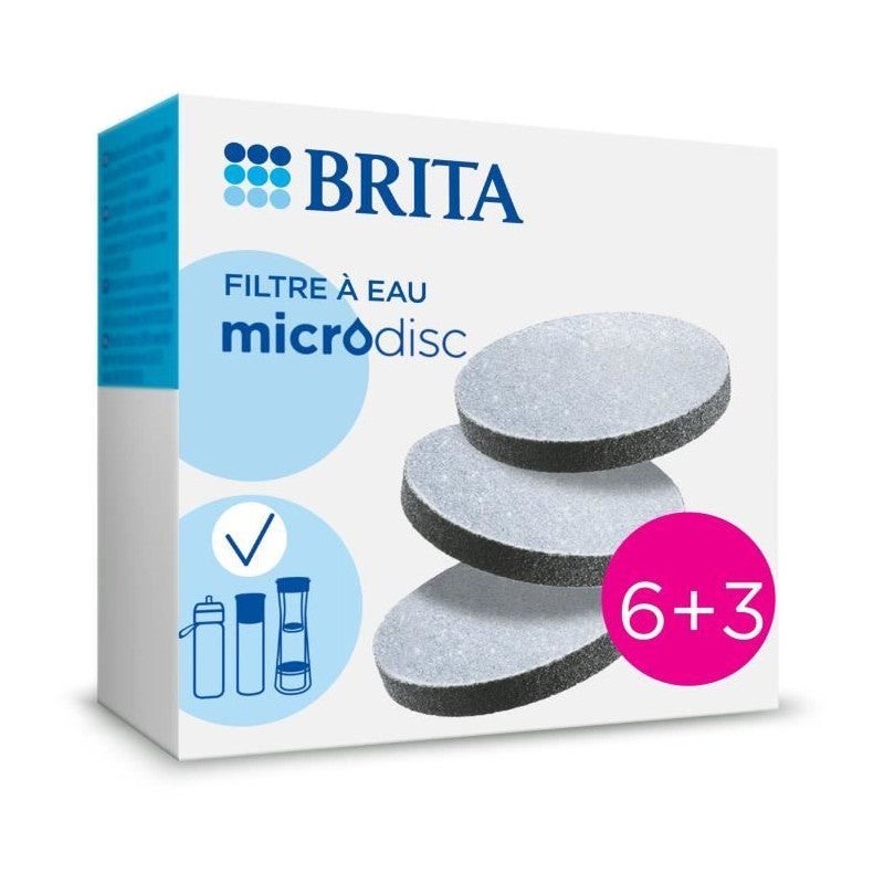 Pack de 6+3 filtres a eau - BRITA - MicroDisc | Leroy Merlin