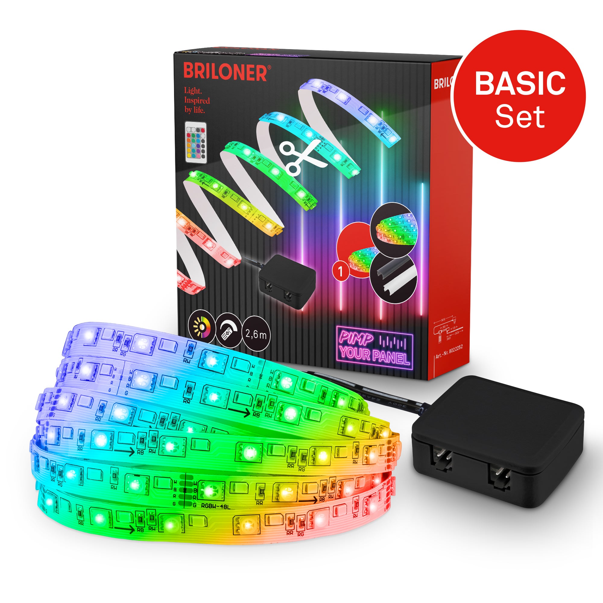 Briloner Pimp your Panel LED Strip, Set de base RGB, Pimp your Panel ...