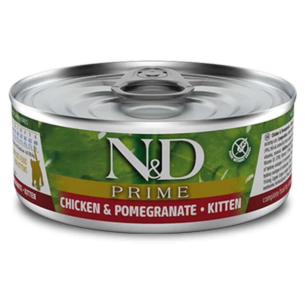 Boite Farmina N&D Prime Poulet pour Chaton 80g | Leroy Merlin