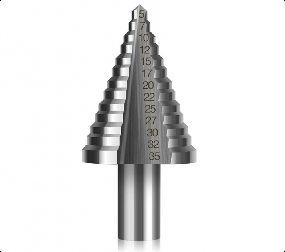(5mm-35mm) Foret Metal, Fraise Metal Foret Étagé Fraise Conique à ...