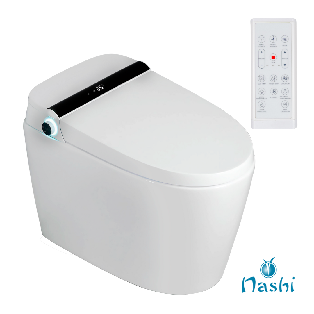 INODORO WC JAPONÉS INTELIGENTE NASHI YAIZA PLUS, HIDROMASAJE, AIRE ...