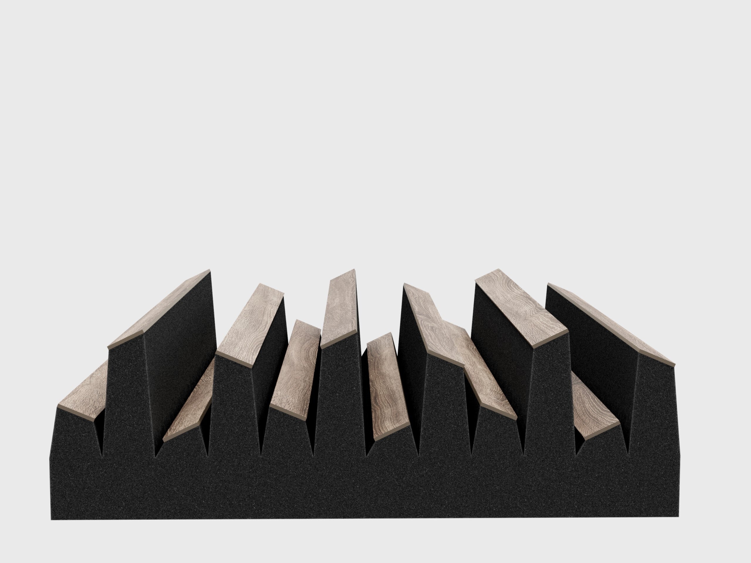 Lot de 2 Diffuseurs acoustiques artistiques ARTO 50x50 cm - 0.5 m² surf.totale - MDF perforé ...