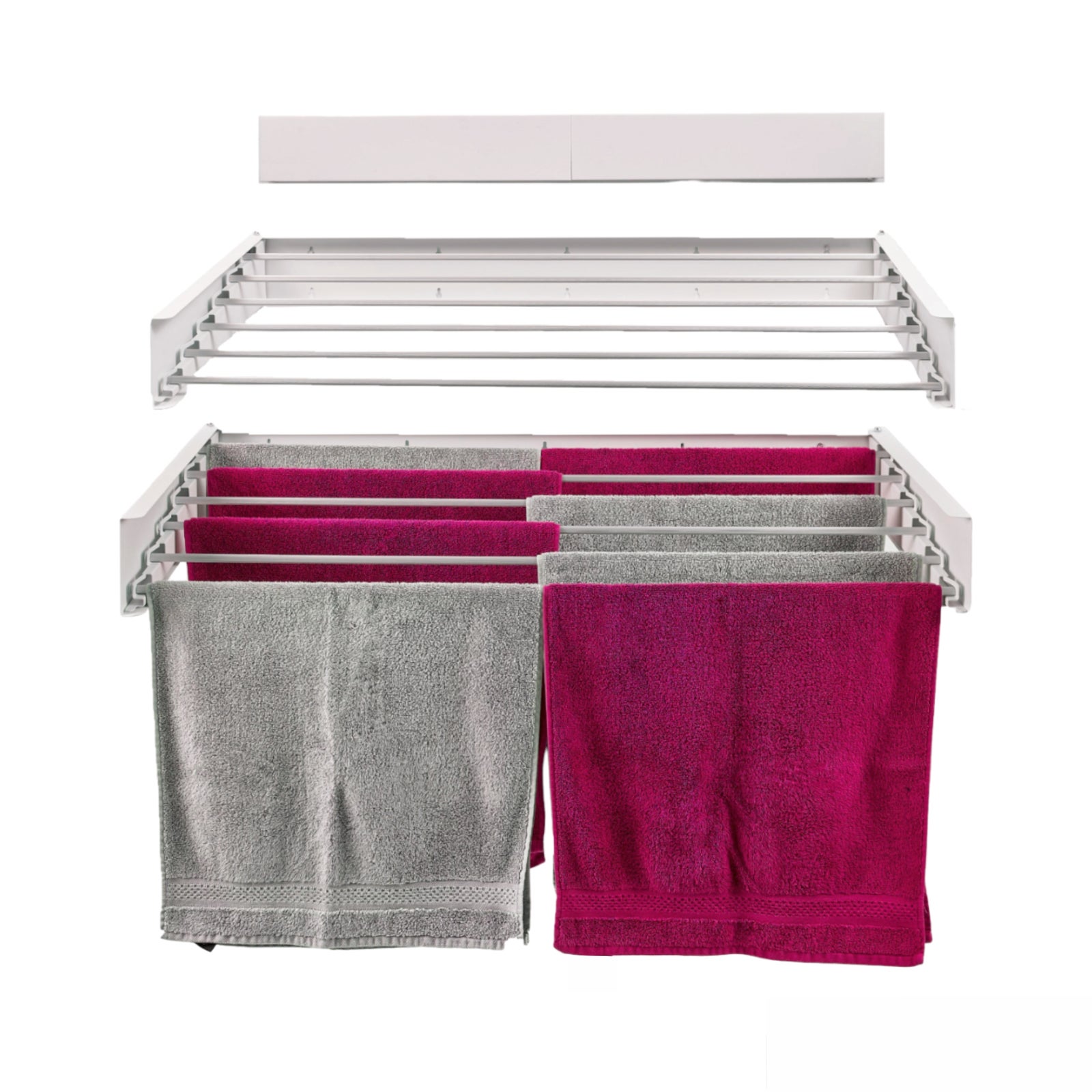 Séchoir mural, étendoir pour mur et balcon, pour extérieur et intérieur ...