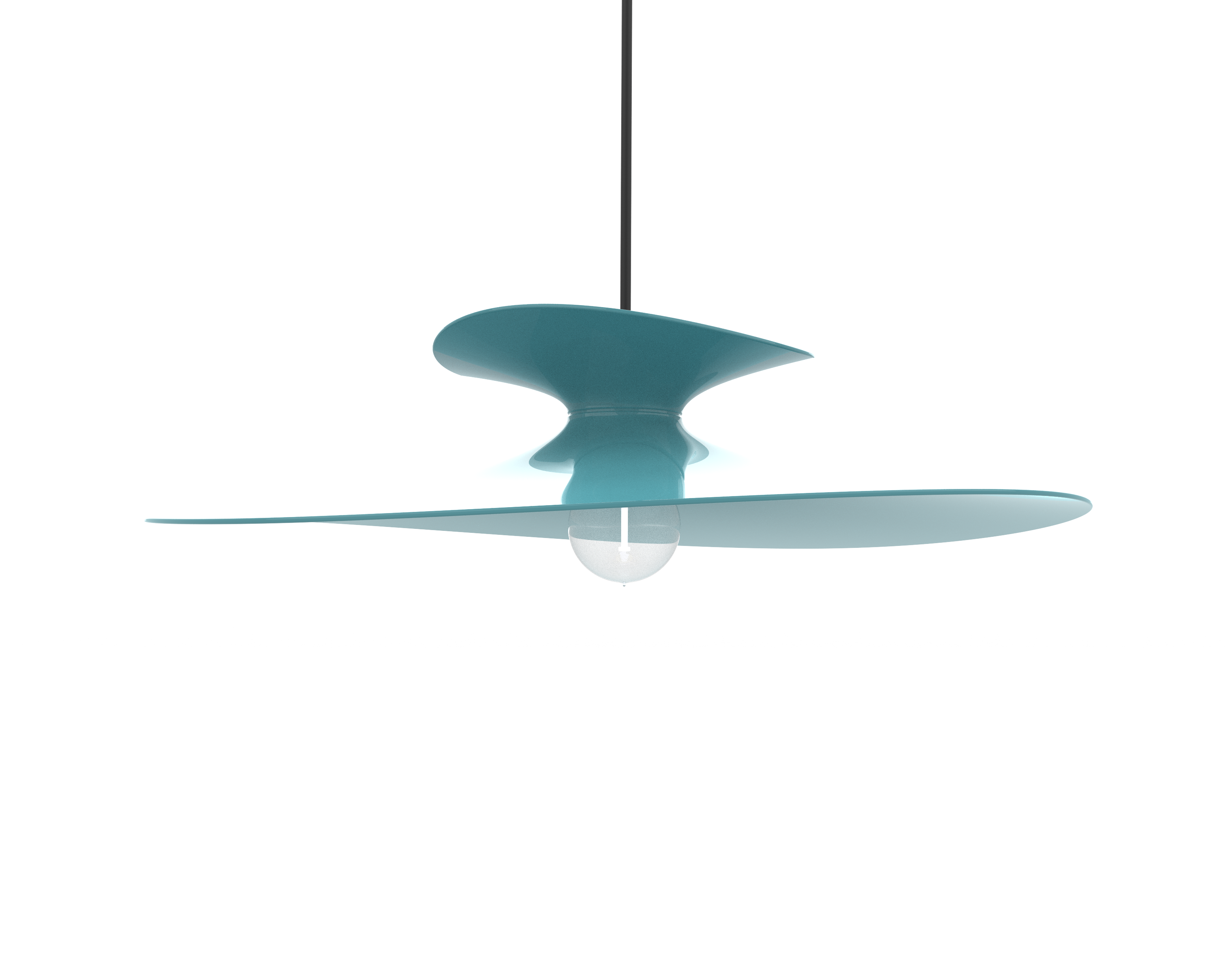 Lámpara colgante de diseño WIND azul en polímero reciclado – VALA Light ...