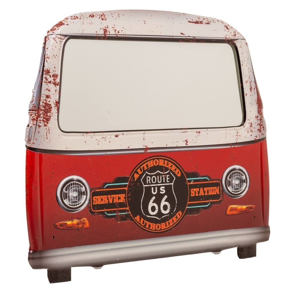 Espejo de pared de metal rojo 82x72x5 | Leroy Merlin