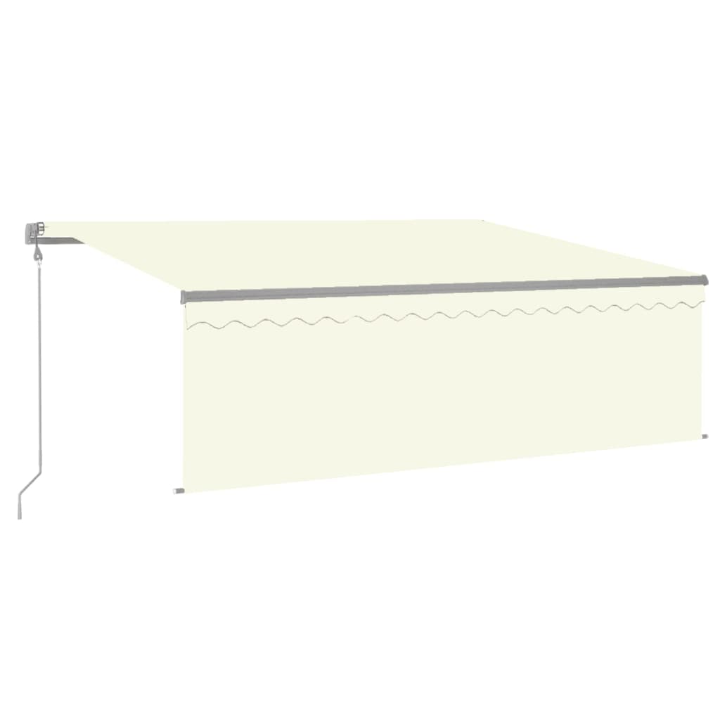 Tende da sole automatiche LED sensore vento crema 4,5x3 m | Leroy Merlin