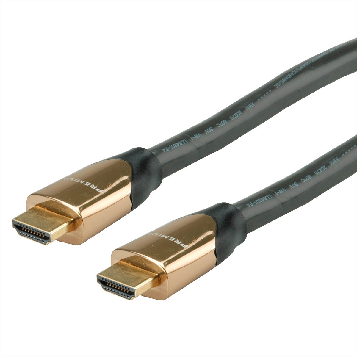 Cable ROLINE 4K PREMIUM HDMI Ultra HD con Ethernet, ST/ST, negro, 9 m ...