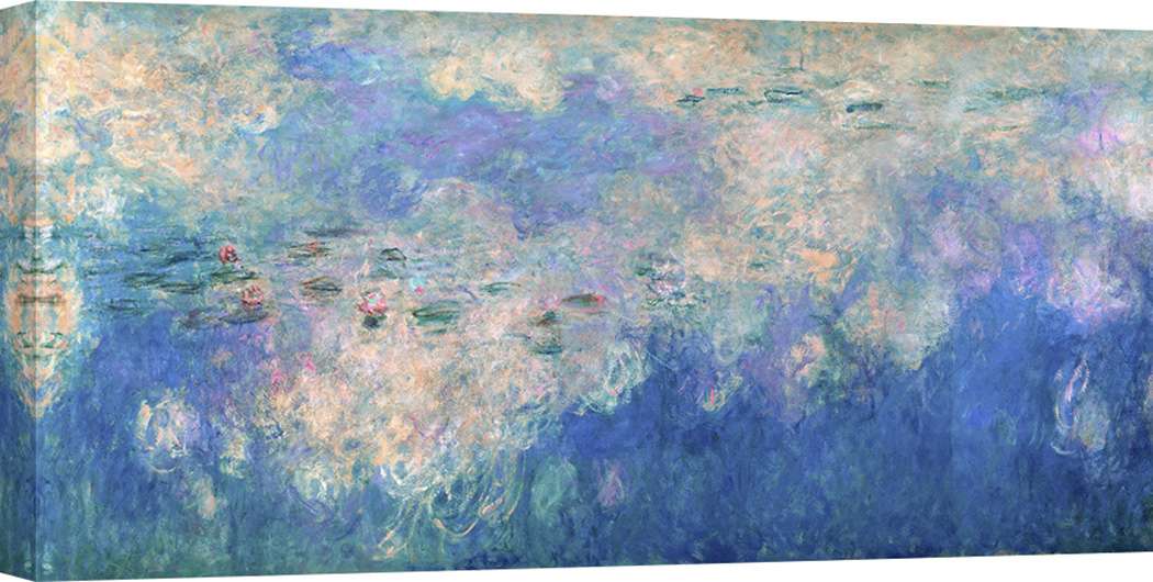 Peinture, impression sur toile - Claude Monet, Nymphéas : les nuages ...
