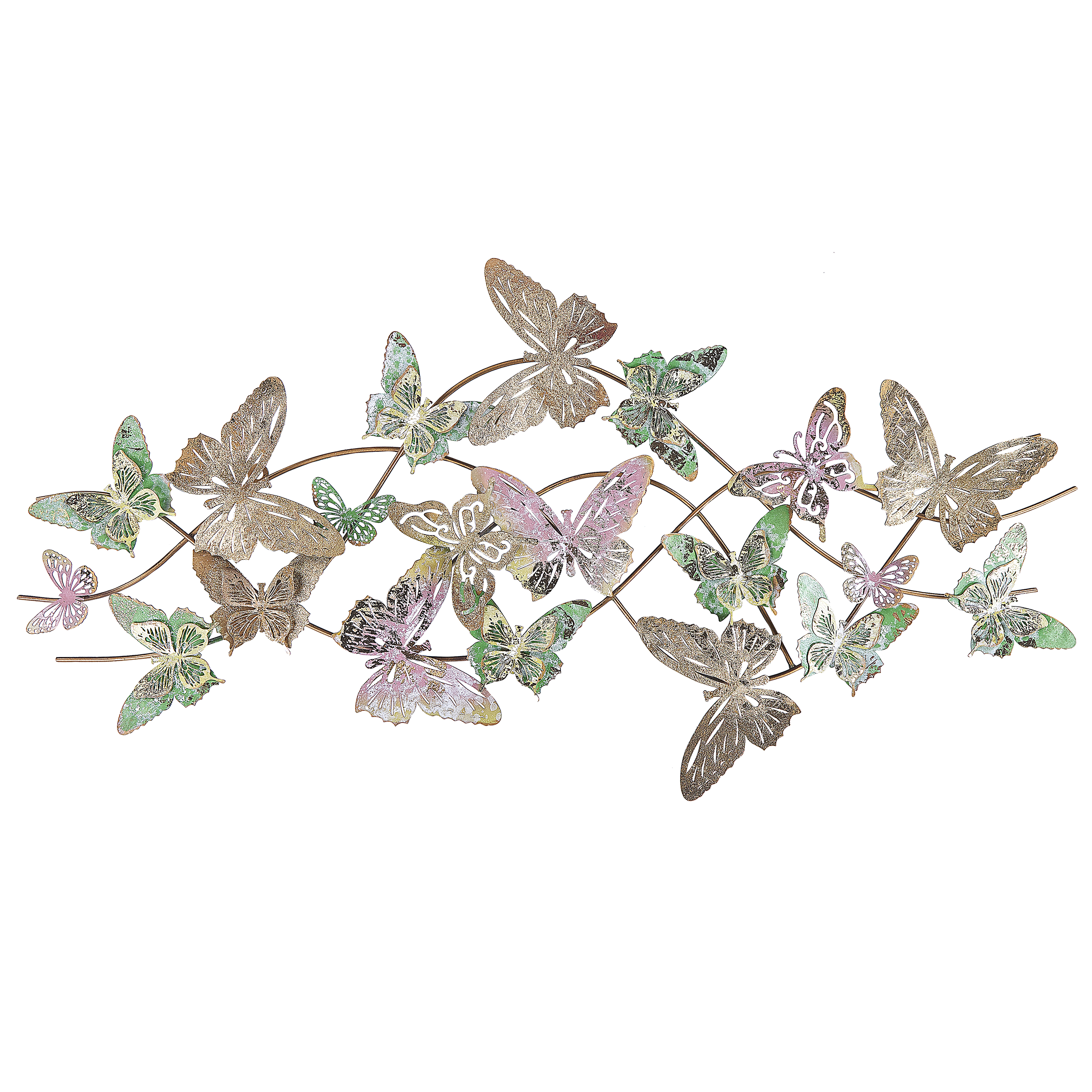 Décoration murale Papillon GALLIUM Métal 53 cm Multicolore | Leroy Merlin