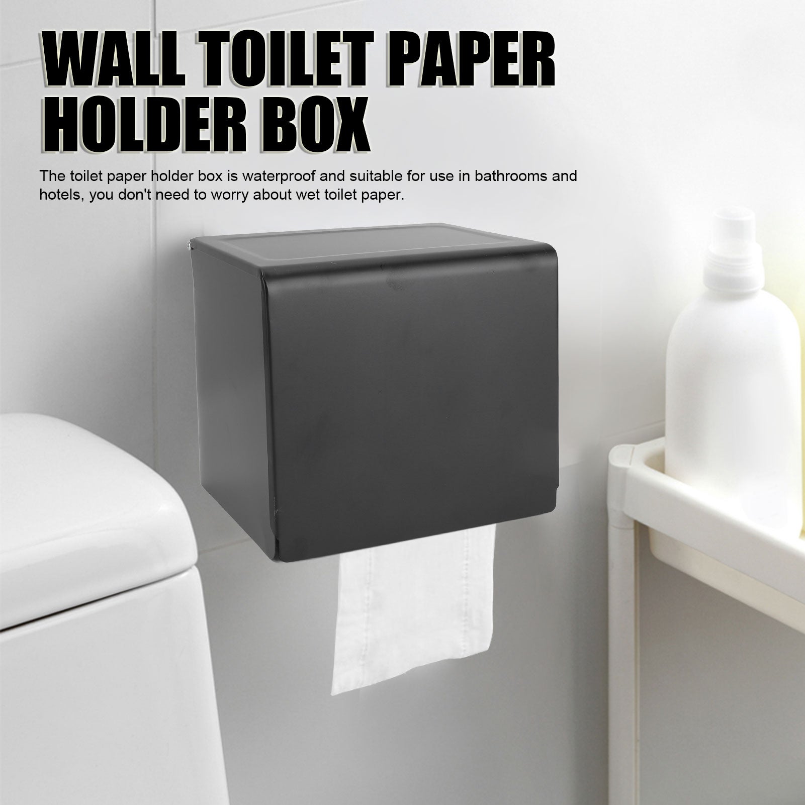 Portarrollos de papel higiénico de pared de aluminio, resistente al ...