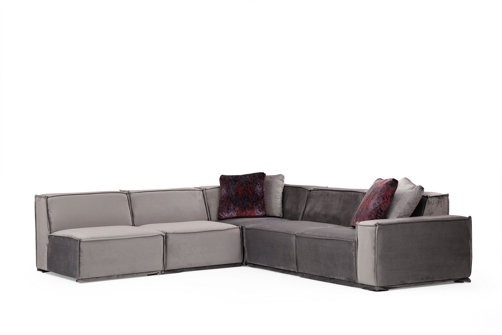 Sofá rinconero modular Altadena 439, Gris, 300x276x76cm | Leroy Merlin