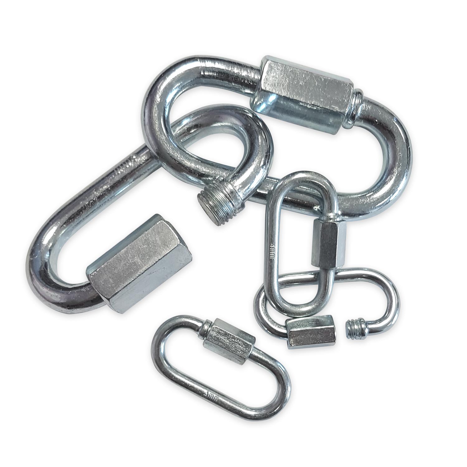 MAILLONS RAPIDES EN ACIER ZINGUE - MOUSQUETONS A VISSER de 4 MM | Leroy ...