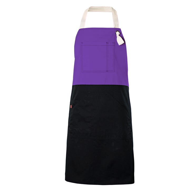 Delantal Bicolor Peto U Morado | Leroy Merlin
