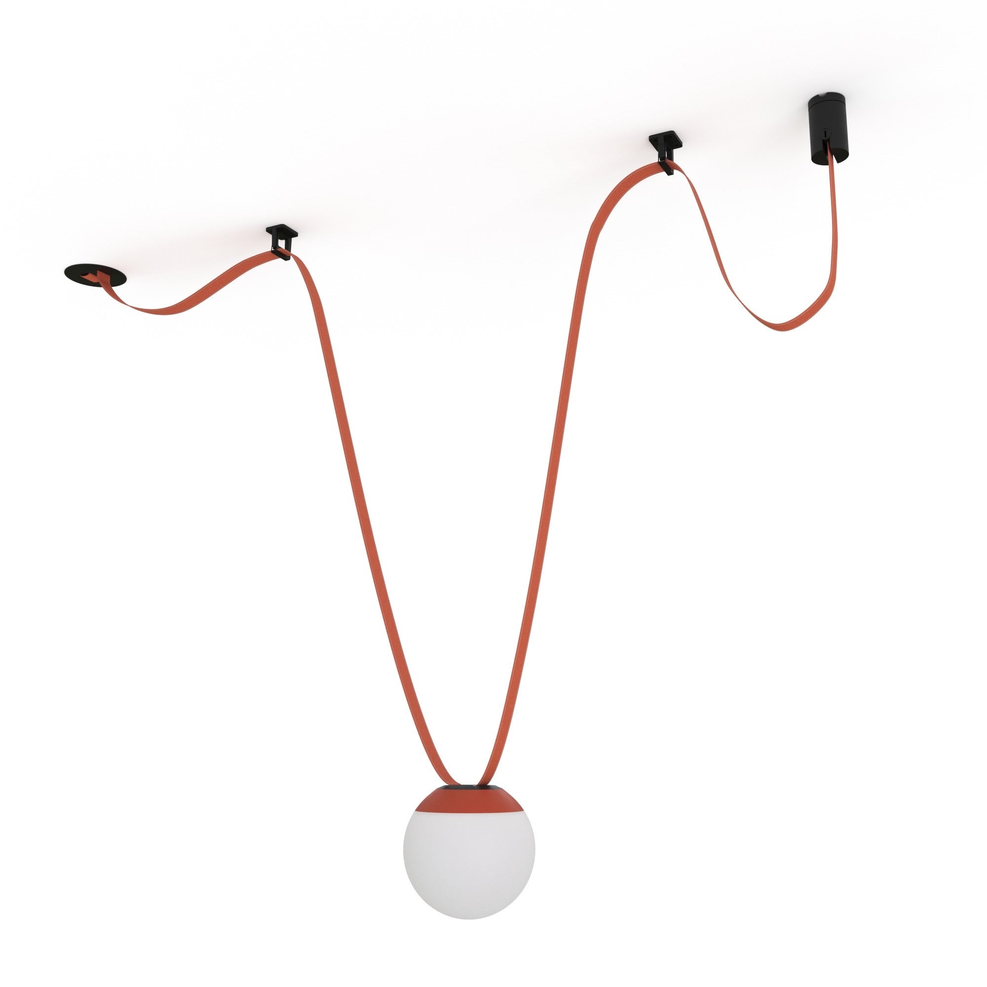 Lampe configurable "Axia 1" - KIT lampe boule 12W + ruban textile ...