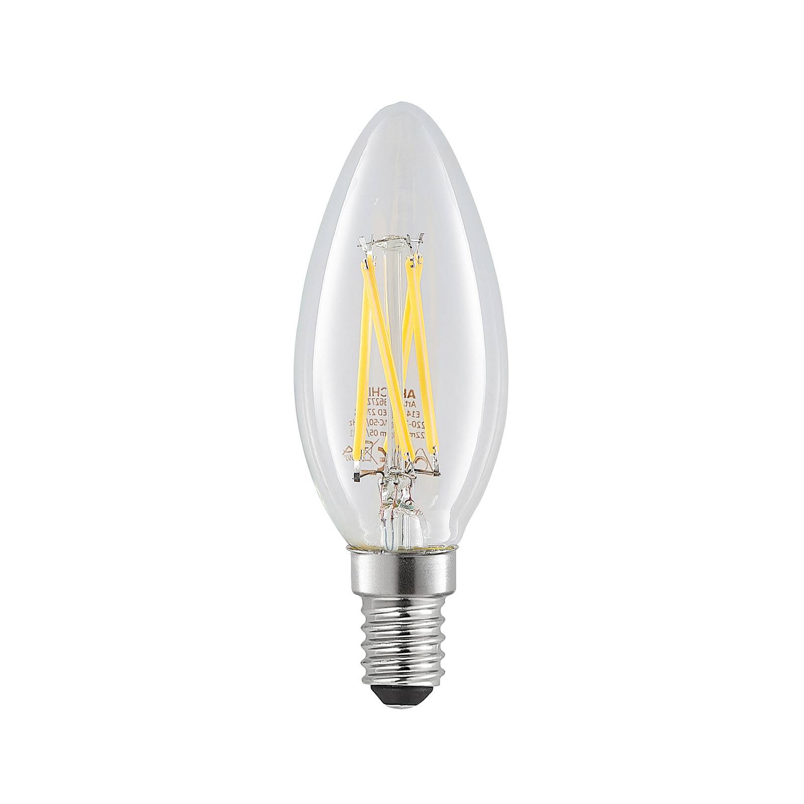Ampoule LED à filament Arcchio, bougie, E14, 4W, claire, Ampoule lampes ... Ampoule LED à filament Arcchio, bougie, E14, 4W, claire, Ampoule lampes ...