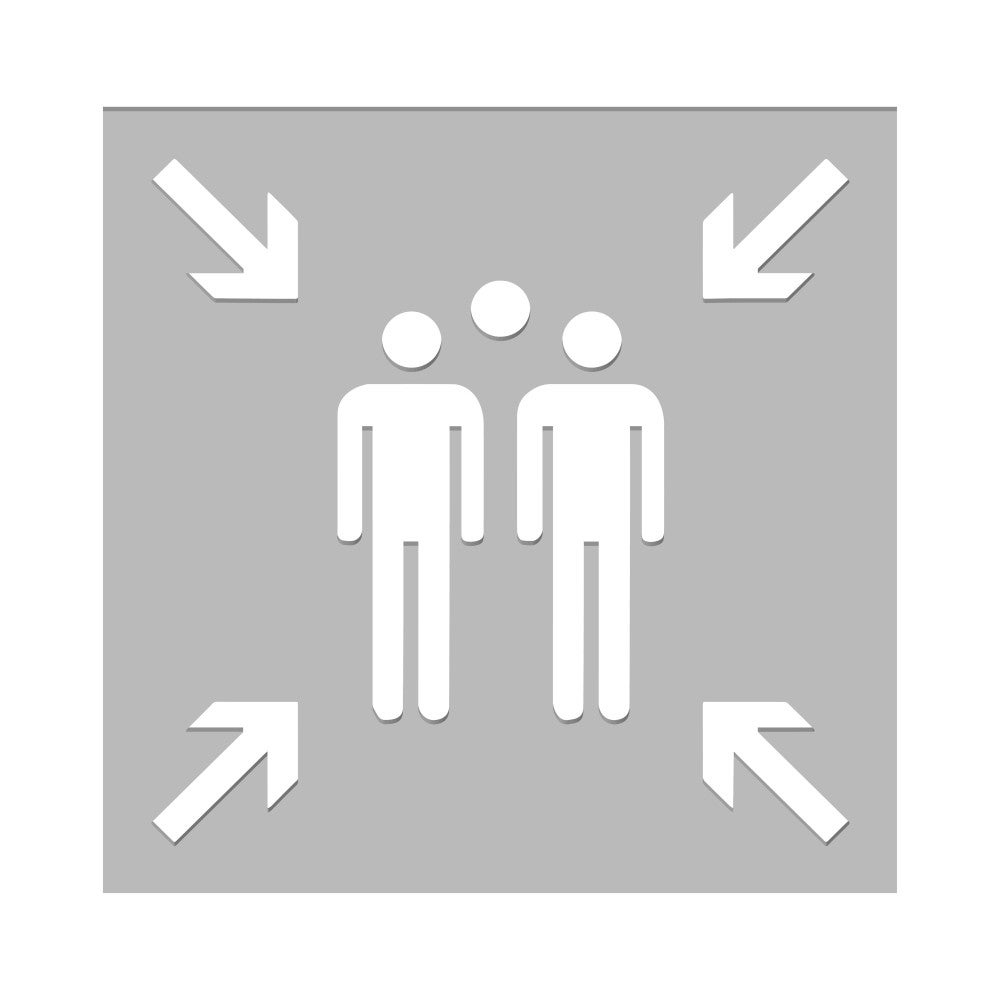 POCHOIR POINT DE RASSEMBLEMENT (W1031) 800 x 800 mm | Leroy Merlin