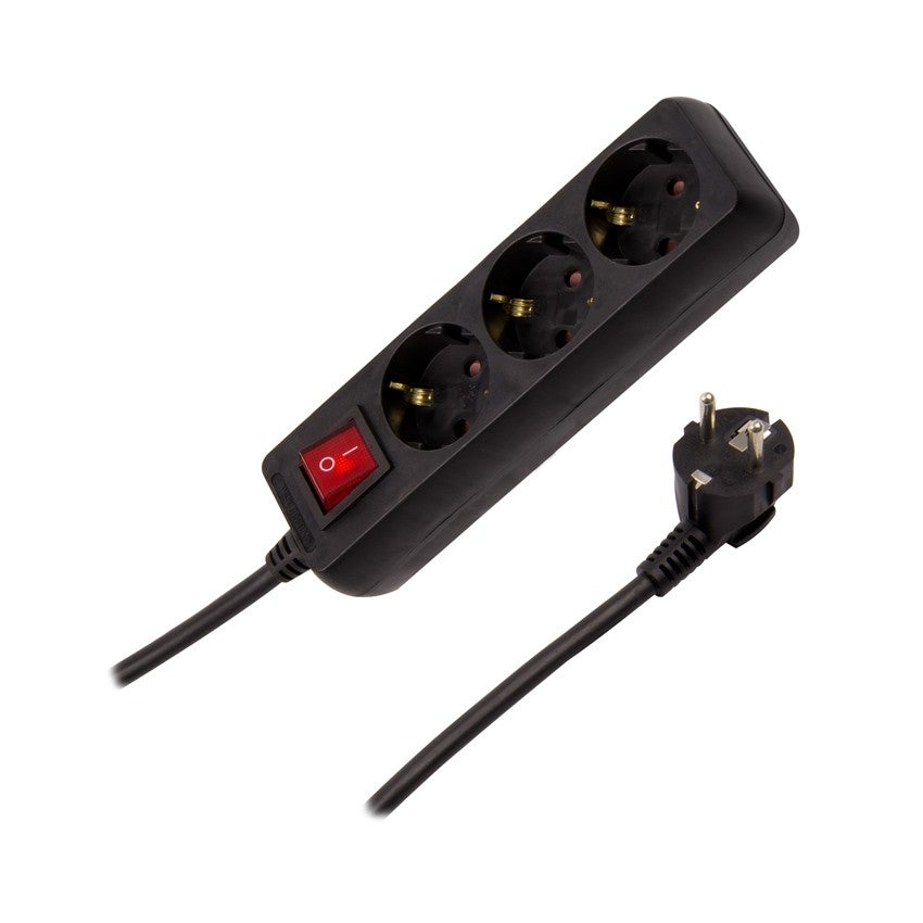 - Base Múltiple 3 Enchufes | 5m Cable con Protección Infantil ...