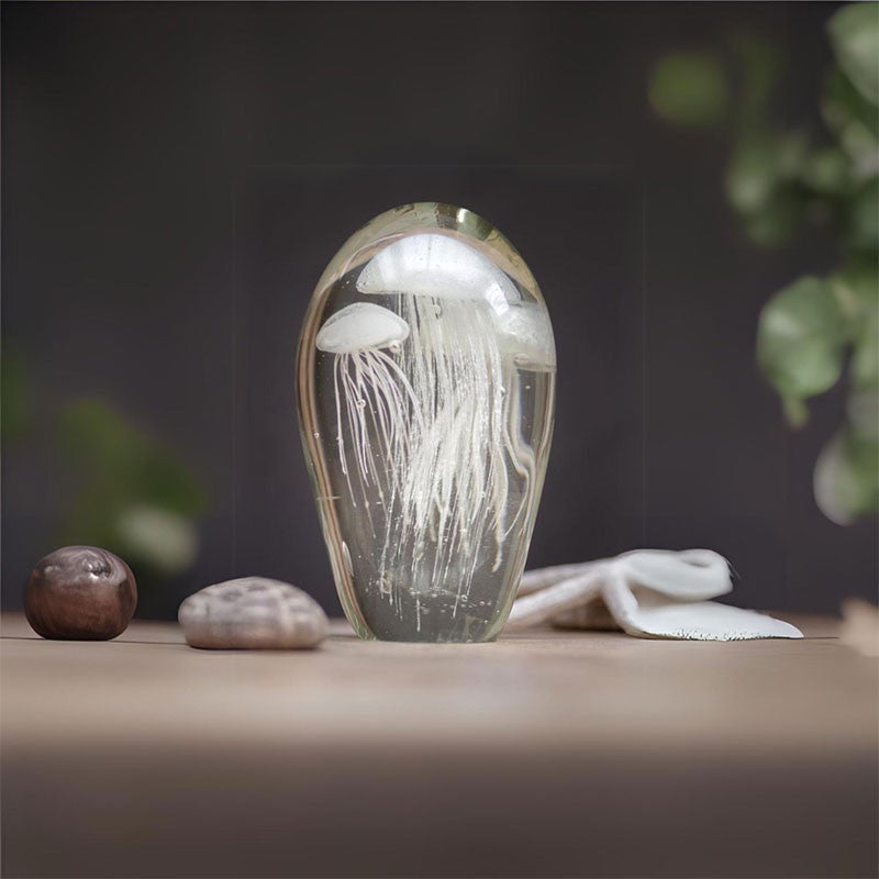 Sulfure verre méduses banches 21x13cm | Leroy Merlin