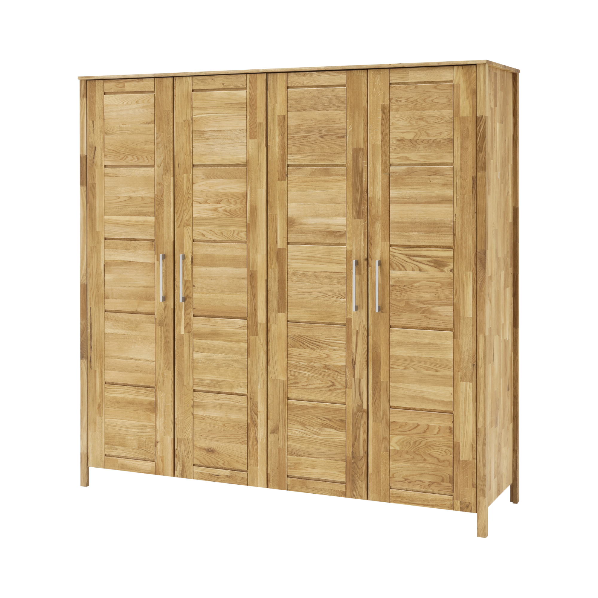 Armoire chêne massif 4 portes Charly-- | Leroy Merlin