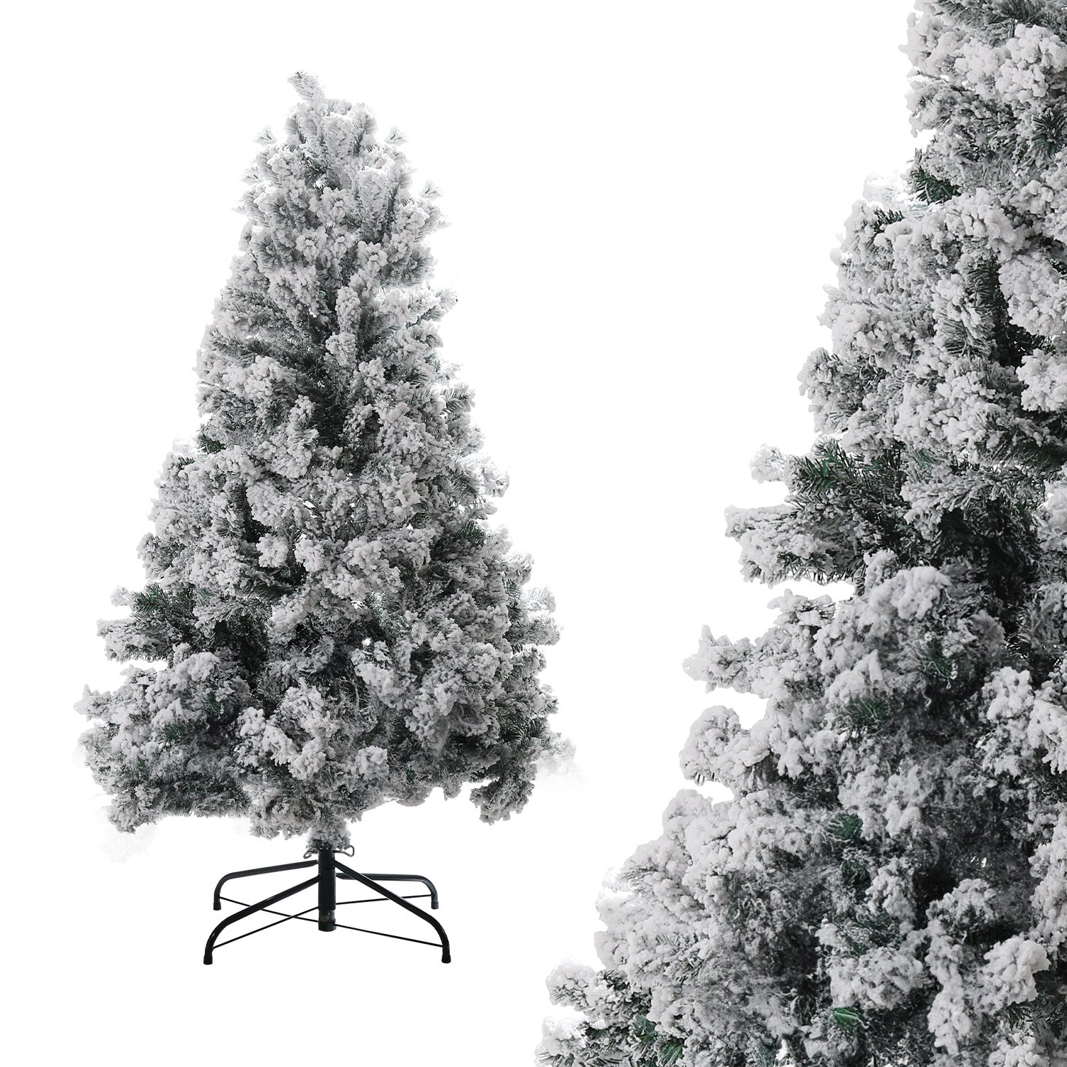 Albero di Natale Xmas Albero di Natale 120cm con polvere di neve ...