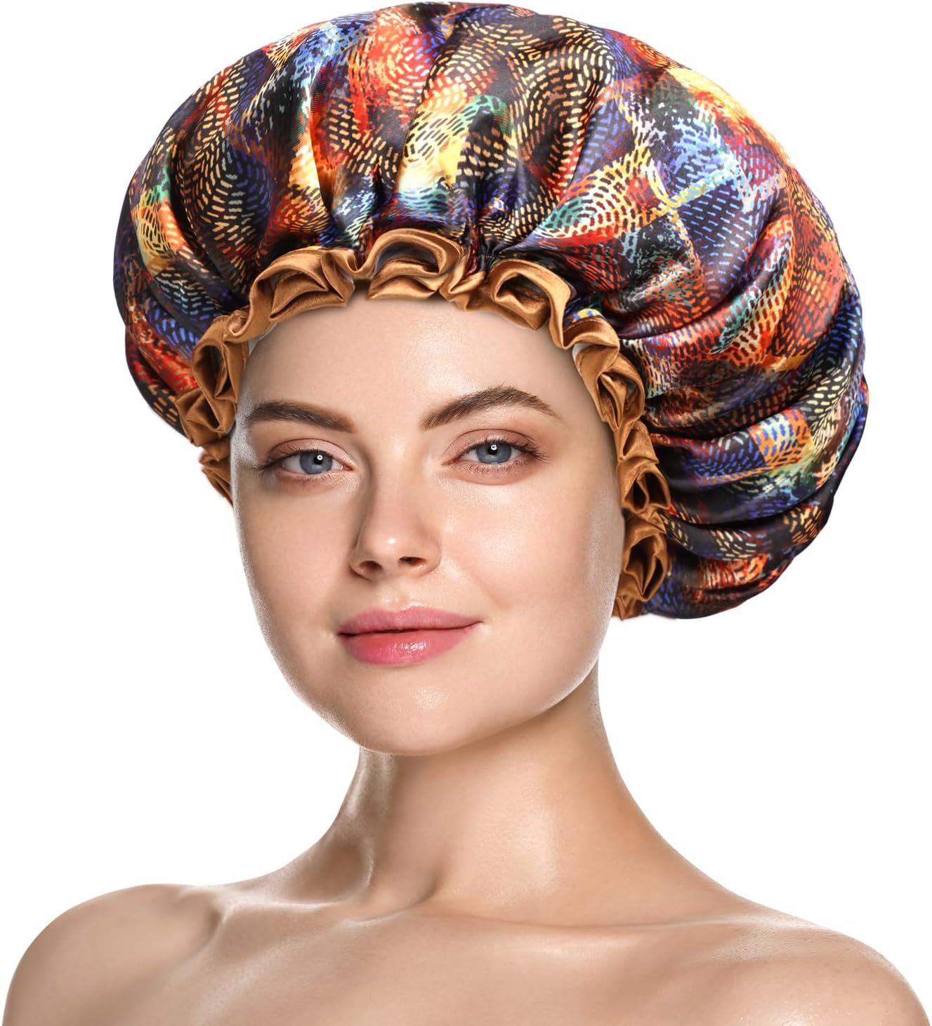 Bonnet de Douche pour Femmes, Bonnets de Douche Réutilisables et ...