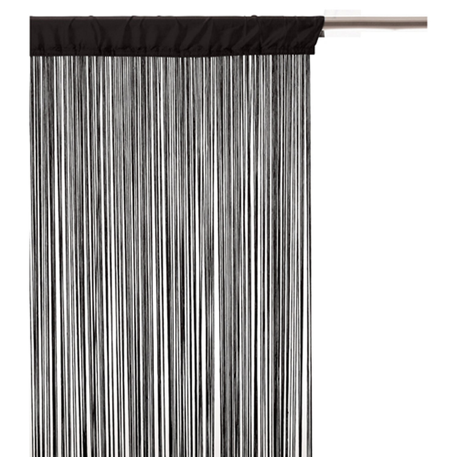 Rideau fils - 90 x 200 cm - Noir | Leroy Merlin