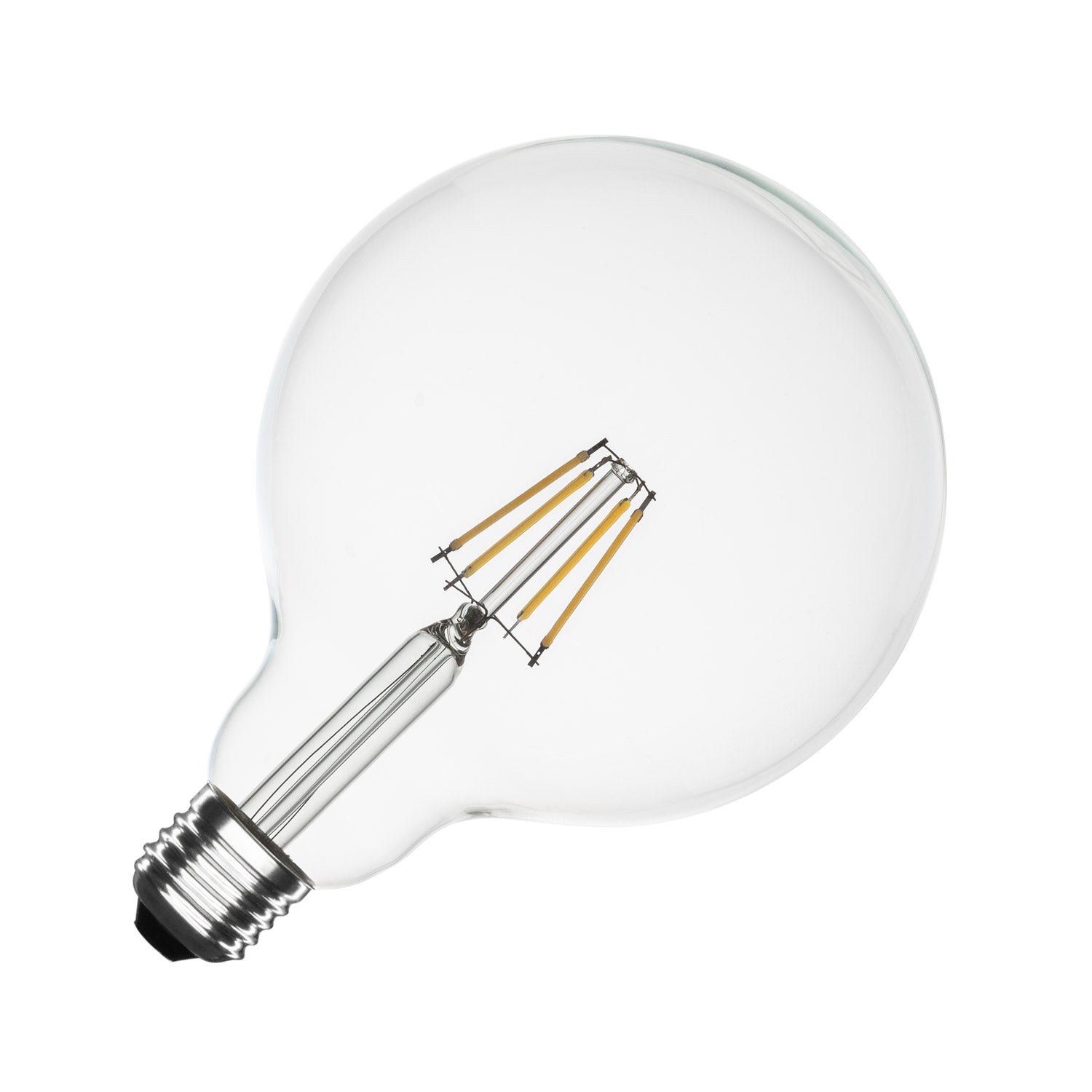 Ampoule LED Filament E27 6W 720 lm G125 No Flicker 4000K Blanc neutre | Leroy Merlin