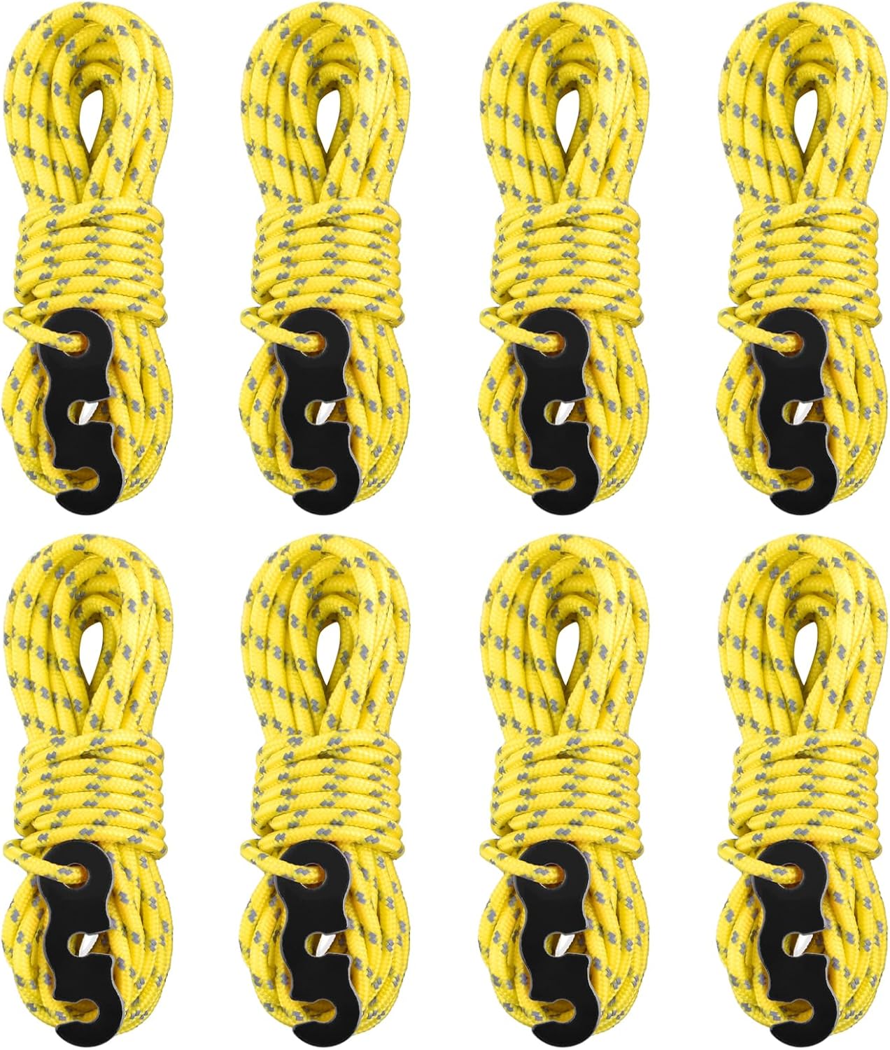 Corde de tente réfléchissante de 4 m, corde en nylon de diamètre 3 mm ...