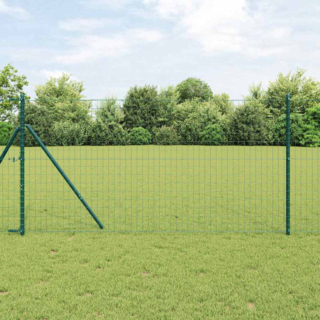 Valla Euro Green de 1,4 x 10 m, hierro revestido de PVC | Leroy Merlin