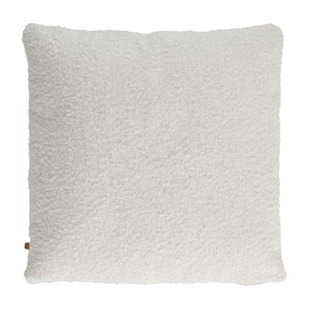 Coussin 40x40cm Tissu Bouclette Crème Déhoussable - IVY | Leroy Merlin
