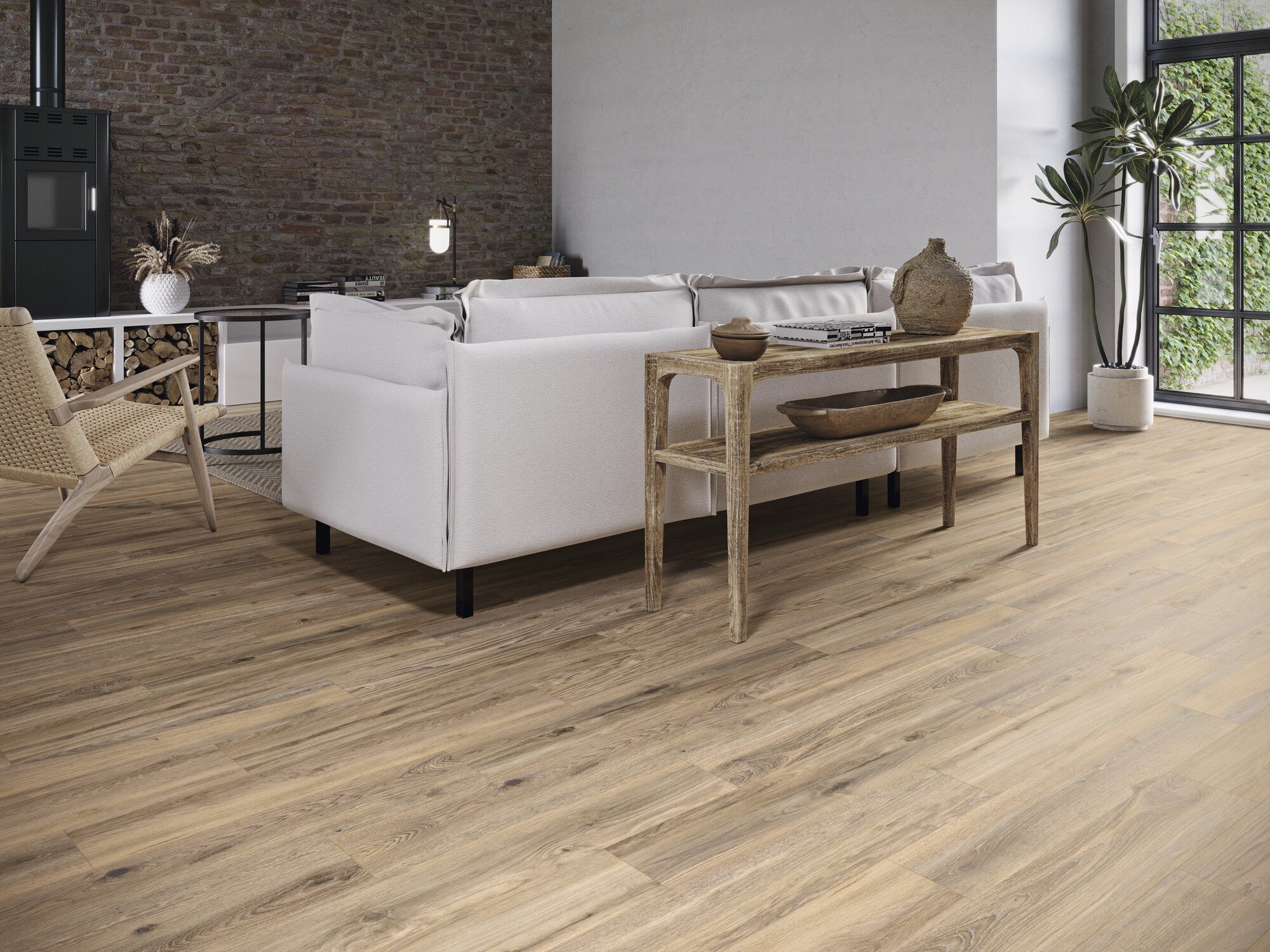 Carrelage Imitation Parquet 15x90 Manitoba - MIEL | Leroy Merlin
