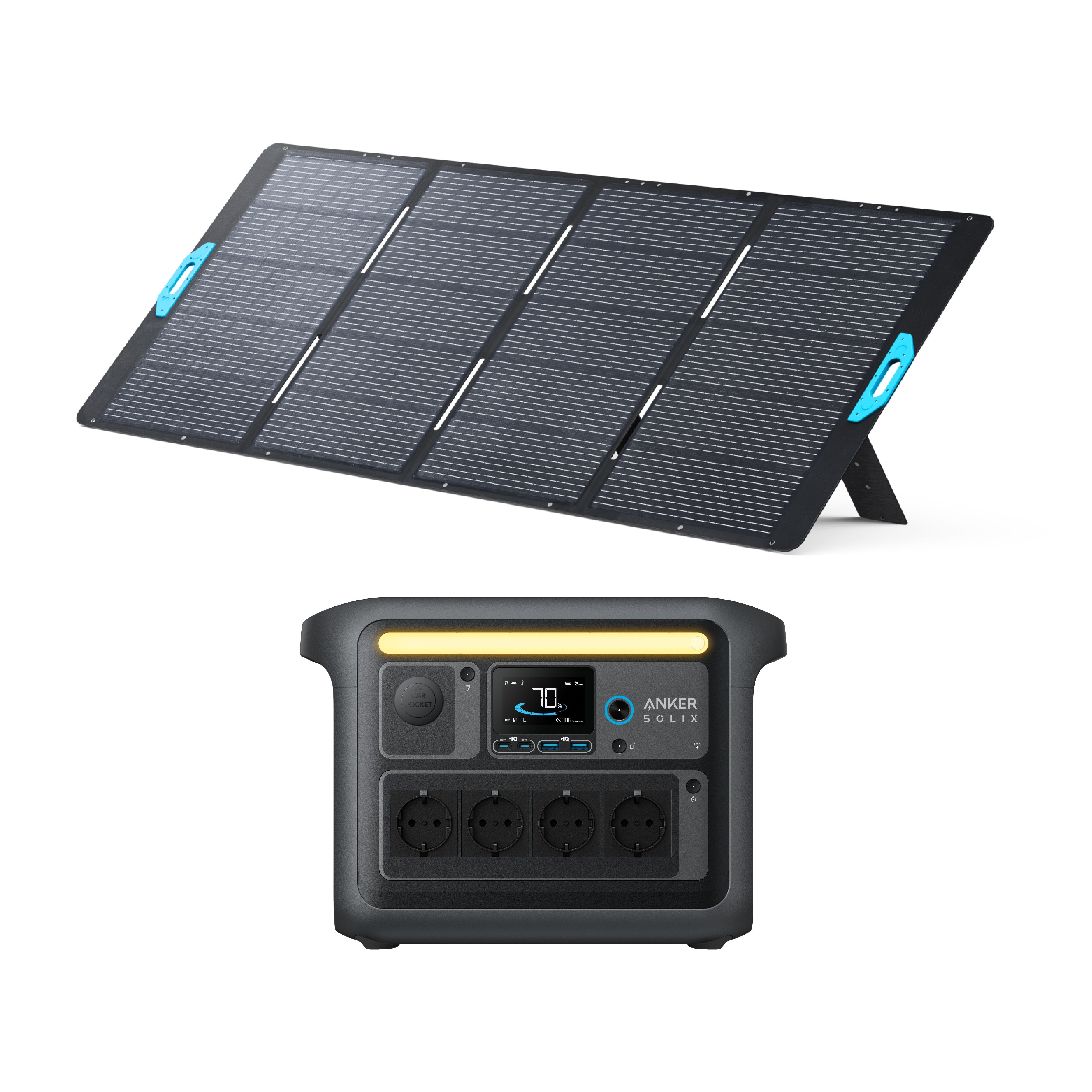 Kit Anker SOLIX C1000X con Panel Solar 400W - Generador Solar 4x1800W ...