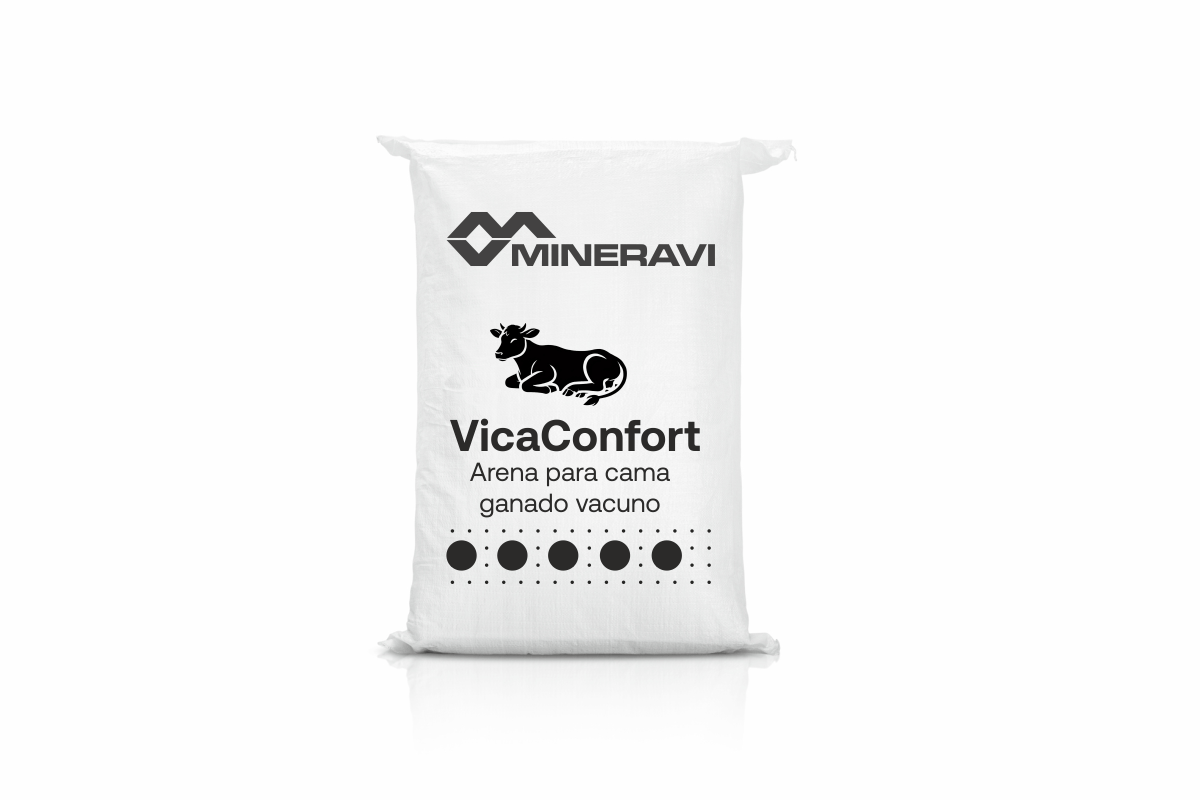 Lettiera in carbonato di calcio e lolla di riso per bovini VicaConfort ...