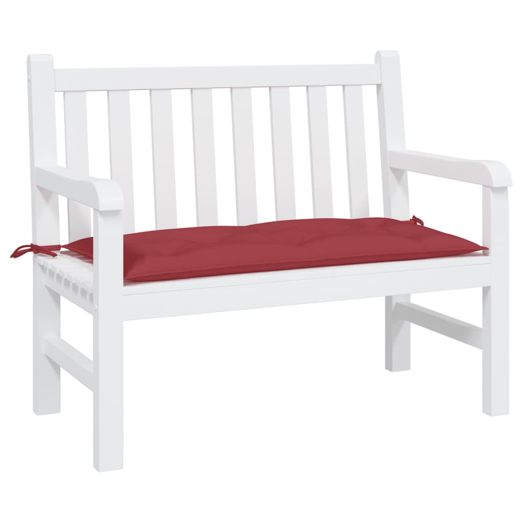Coussin de banc de jardin rouge bordeaux 100x50x7 cm | Leroy Merlin