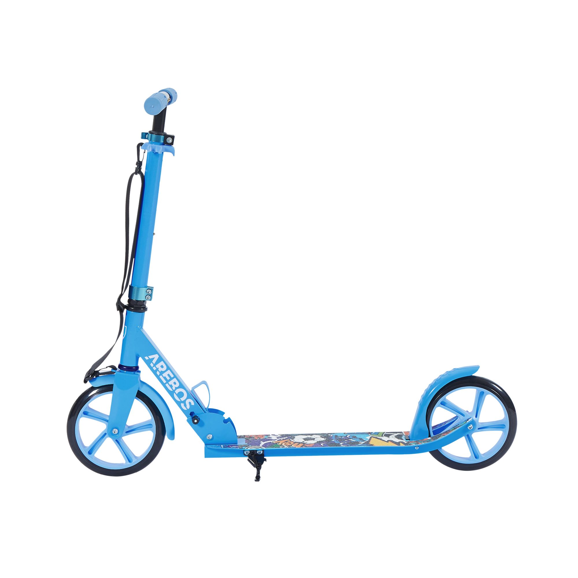 AREBOS Trottinette de ville trottinette rose réglable en hauteur ...