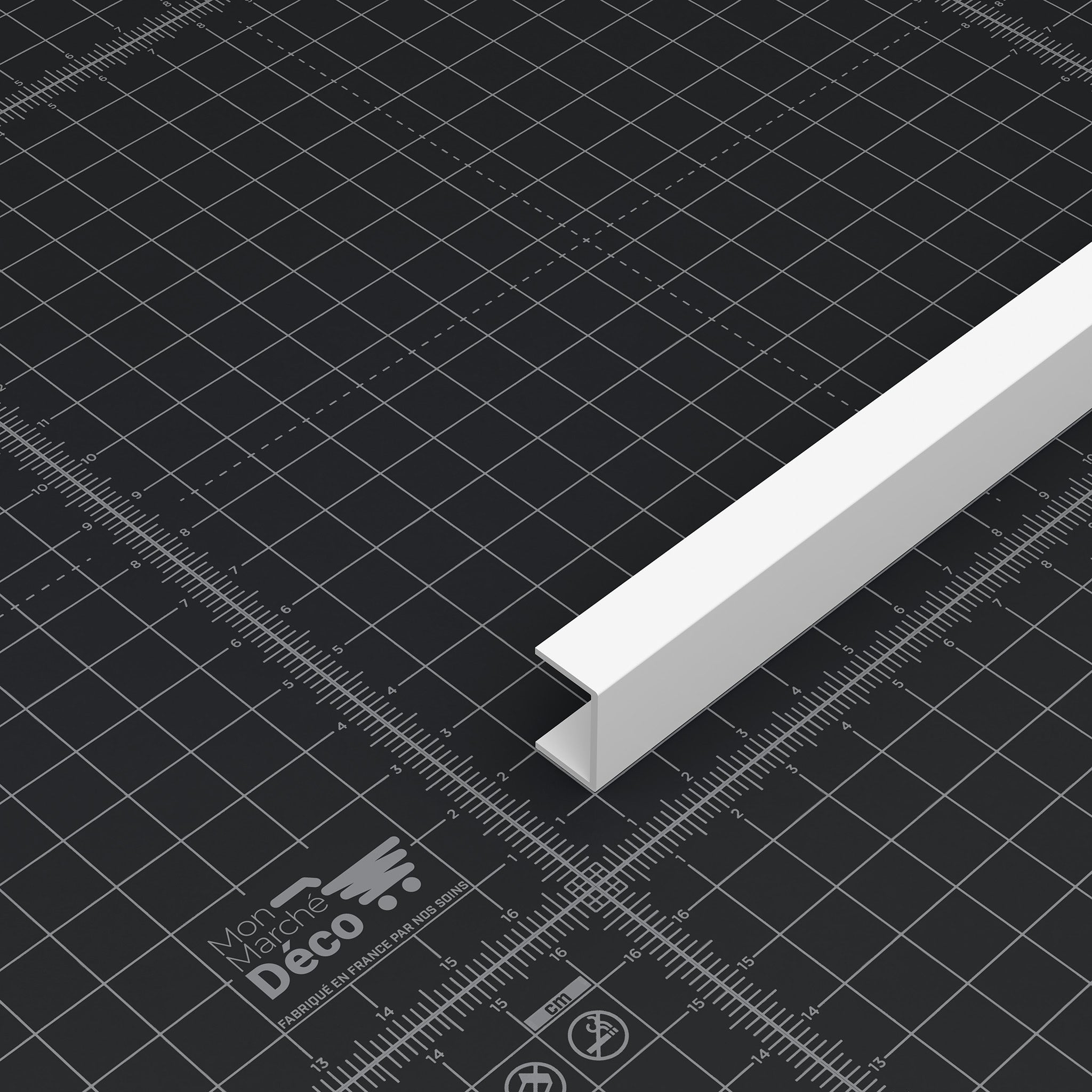 Profilé PVC en U pour panneau ép. 16 mm - Longueur 1.80 m - Blanc ...