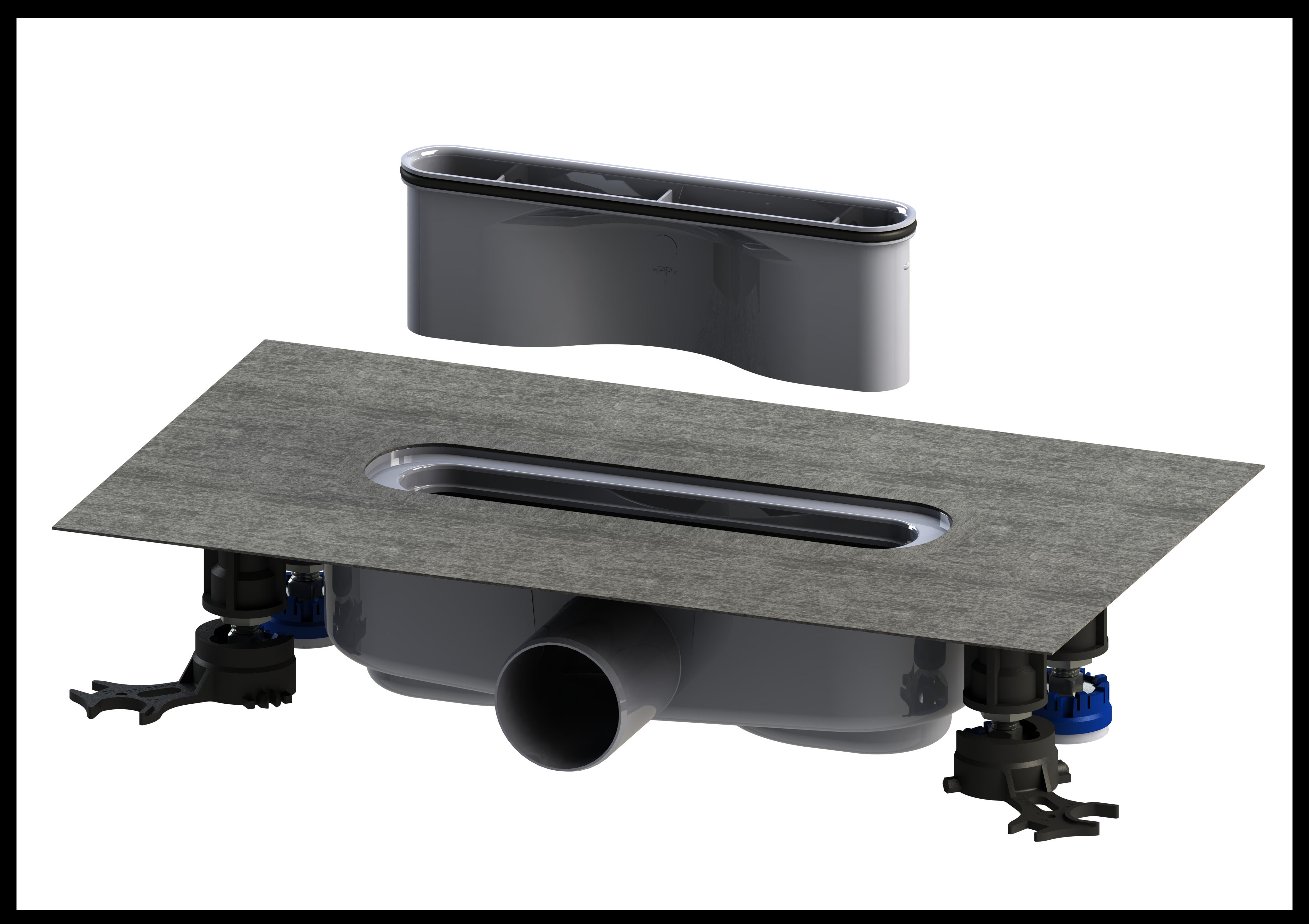 Kaldewei FLOWDRAIN HORIZONTAL REGULAR 4203, Set de garniture d ...