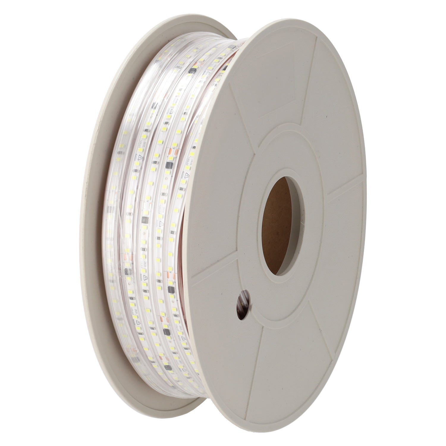 Bande de 120 LED/M 1500Lm/M 6000ºK SMD2835 Auto-redressée 220VAC IP65 ...