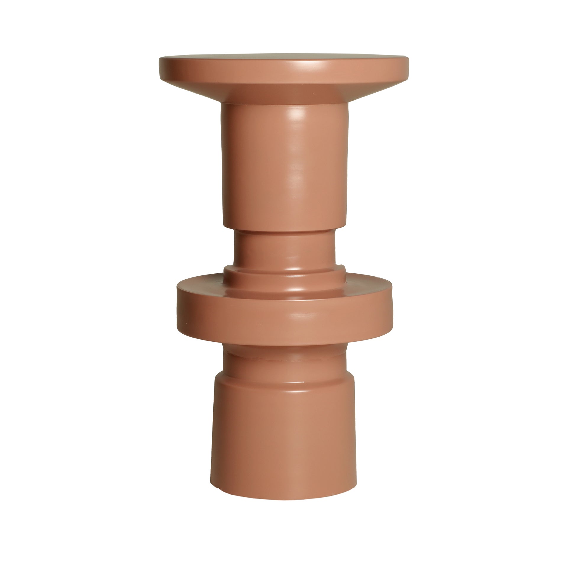 Table basse en fer rose pâle 36x36x62 cm | Leroy Merlin