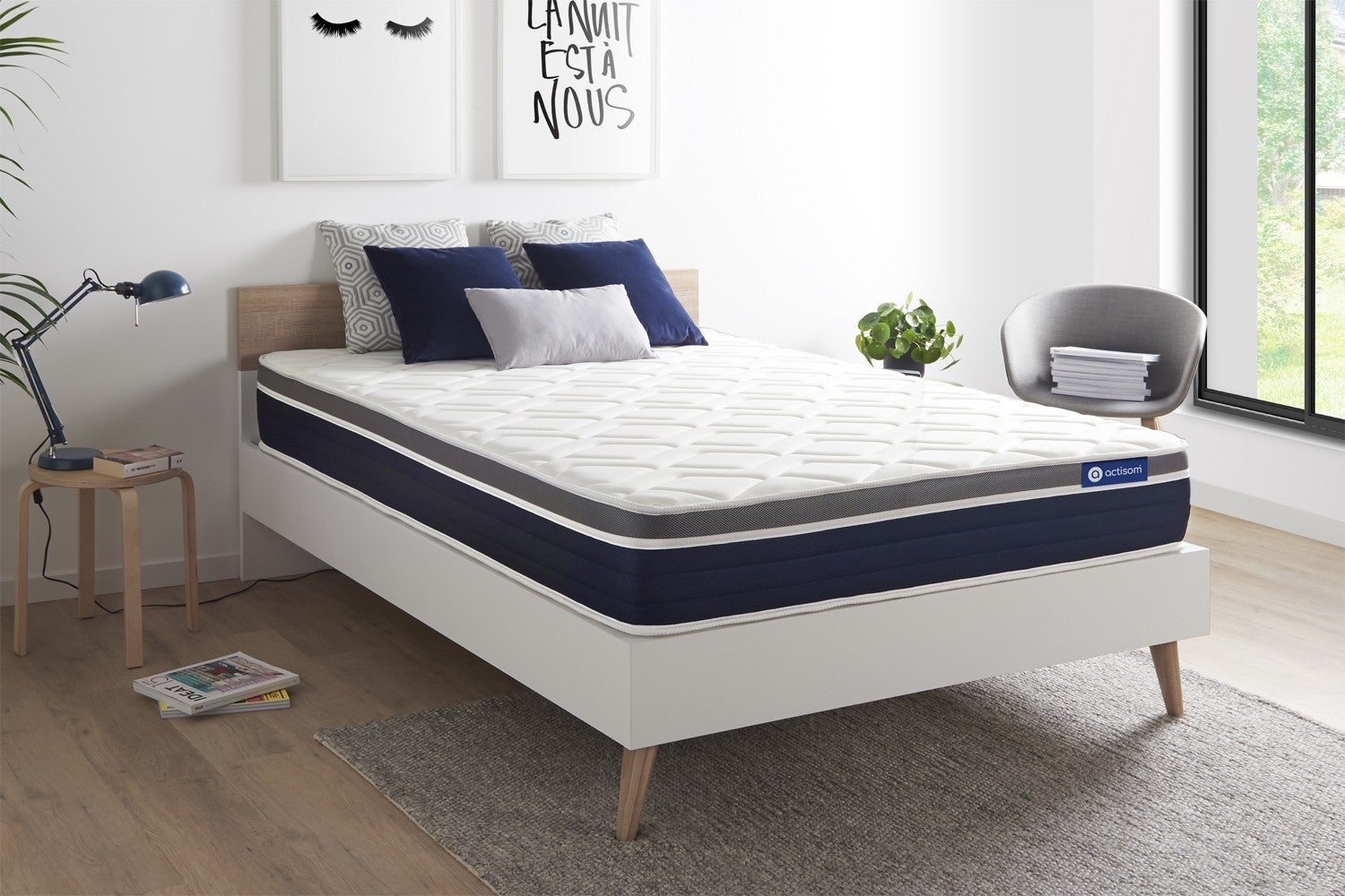 Matelas 180 x 200 cm Actilatex confort - Latex et memoire de forme - Ep. 26 cm - Mi-ferme - 7 ...