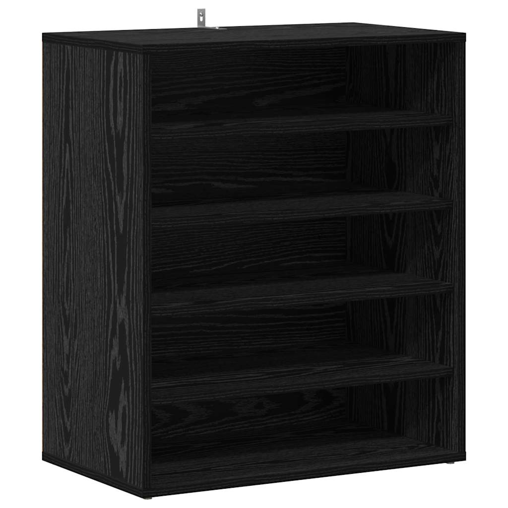 Armoire à chaussures - Meuble à chaussures avec étagère Chêne noir 60 x ...