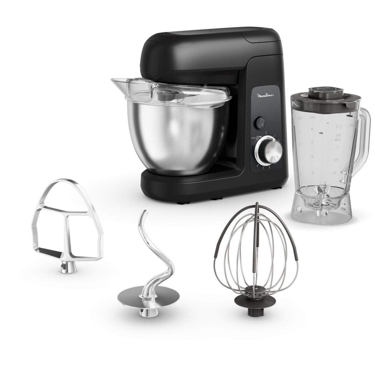 Robot pâtissier MOULINEX Bake Partner + blender QA521810 | Leroy Merlin